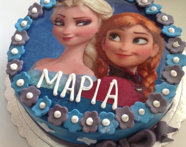 Τουρτα Ελσα και Αννα Frozen - Lateau