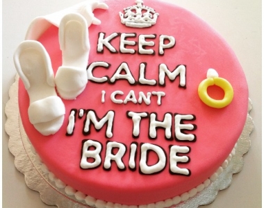 Τουρτα Χιουμορ Keep Calm I am the bride - Lateau